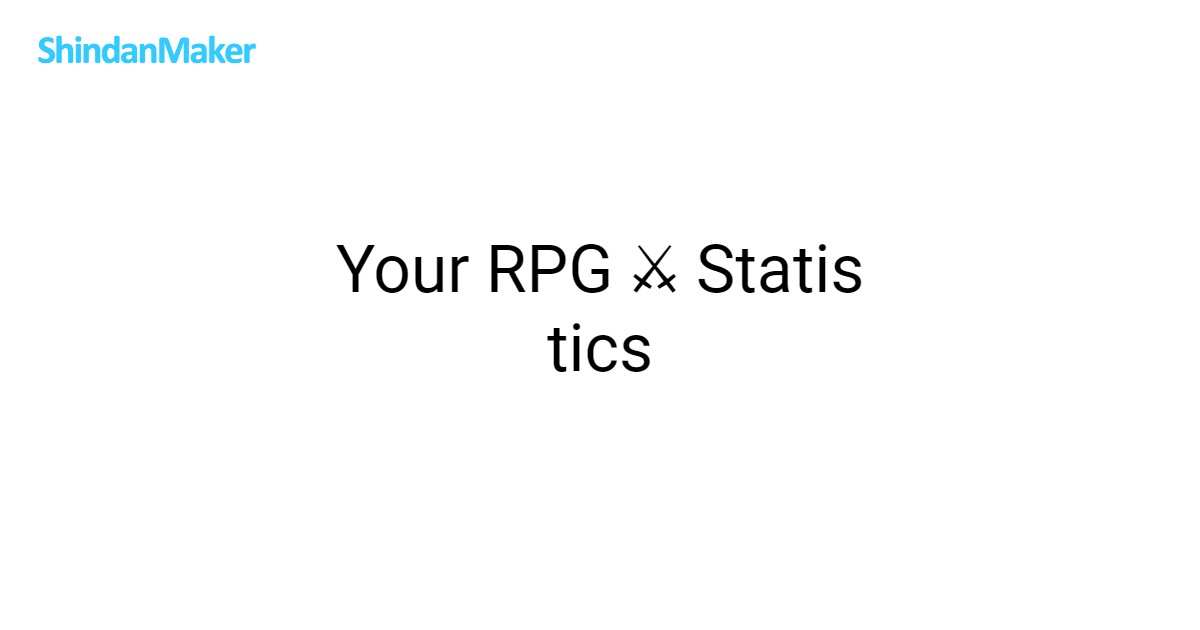 Your RPG ⚔ Statistics