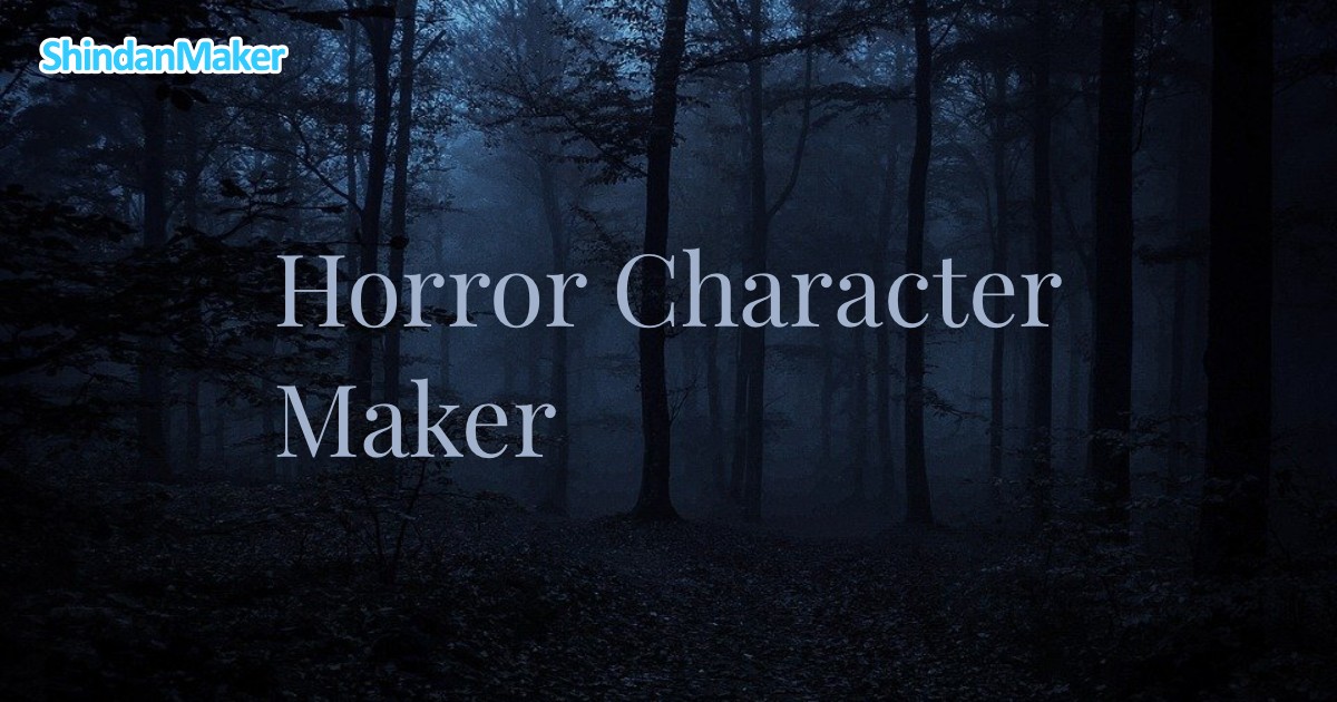 Horror Character Maker