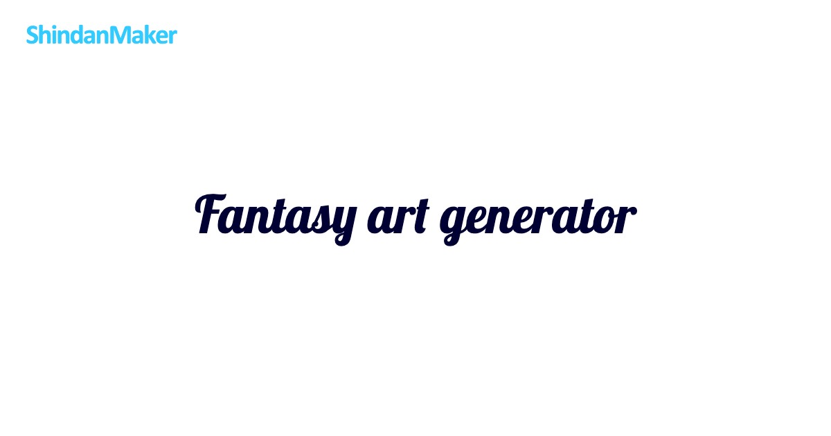 Fantasy art generator
