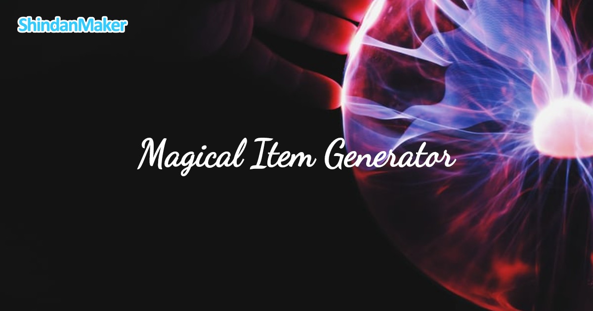 Magical Item Generator