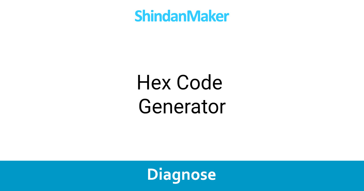 Hex Code Generator