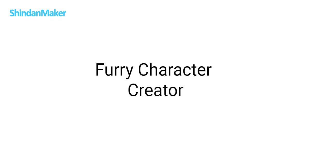 Furry Character Creator