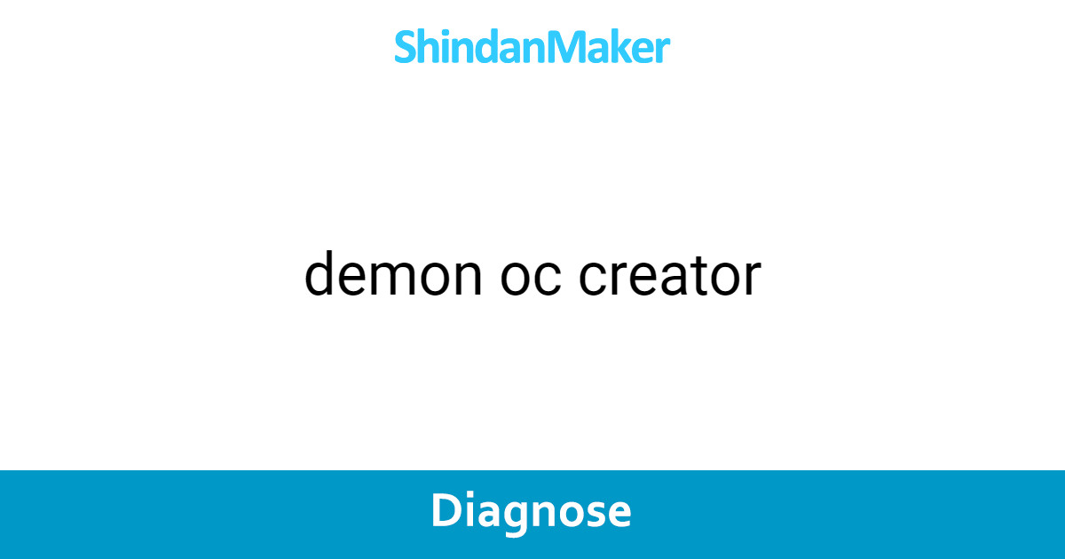 demon oc creator