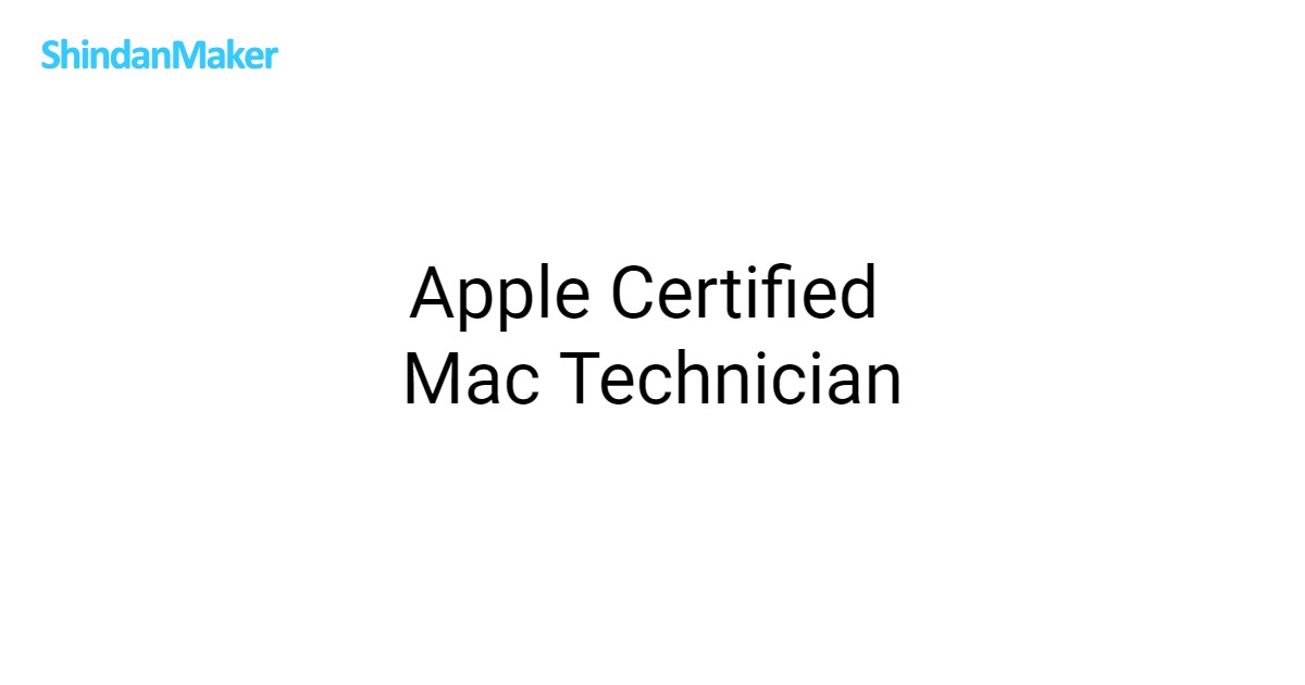 Apple Certified Mac Technician