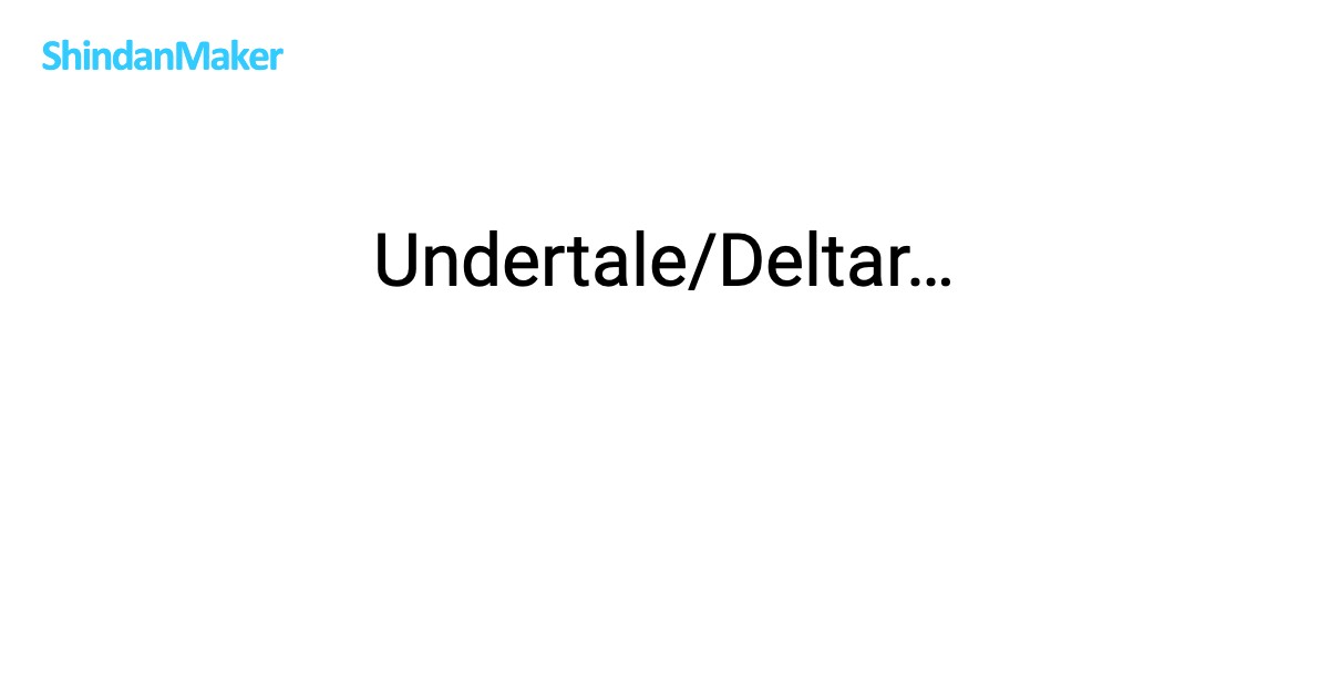 Undertale/Deltarune Monster OC Generator
