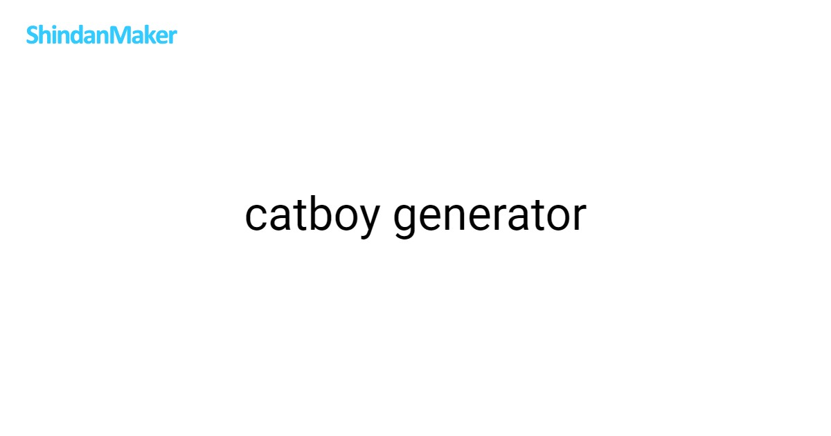catboy generator